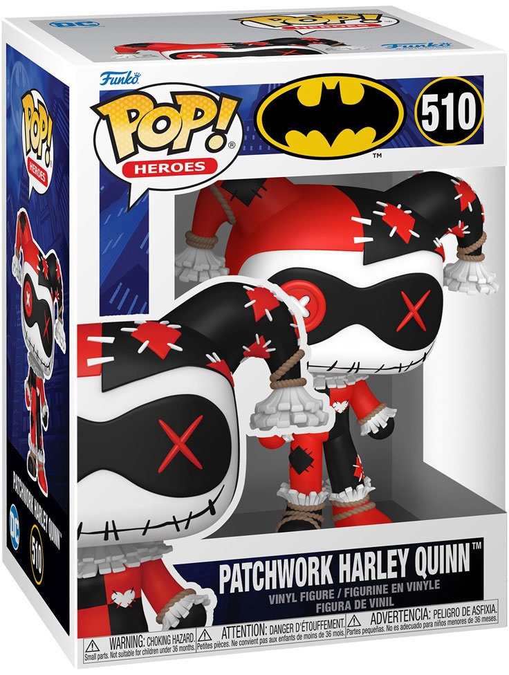 Figurine Pop Batman [DC] #510 pas cher : Harley Quinn (Patchwork)