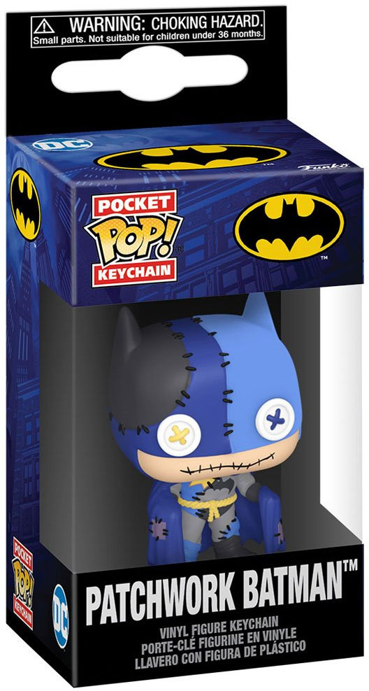 Figurine Pop Batman [DC] pas cher : Batman (Patchwork) - Porte-clés