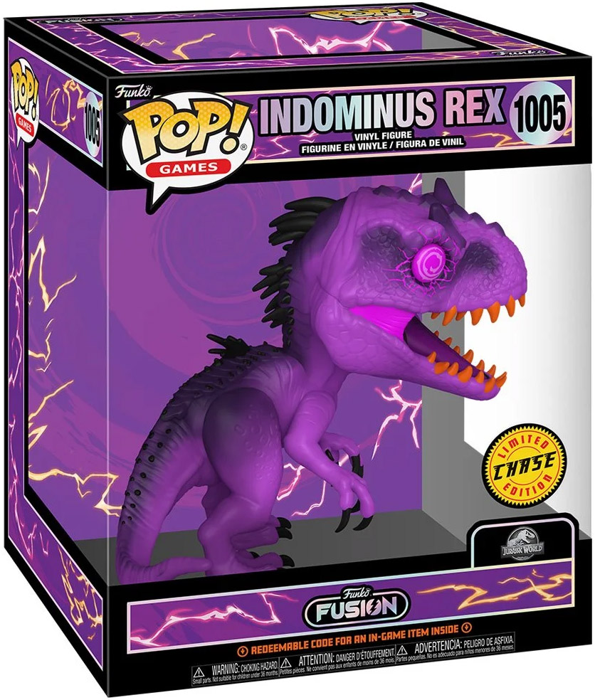 Figurine Pop Funko Fusion #1005 pas cher : Indominus Rex - 15 cm [Chase]