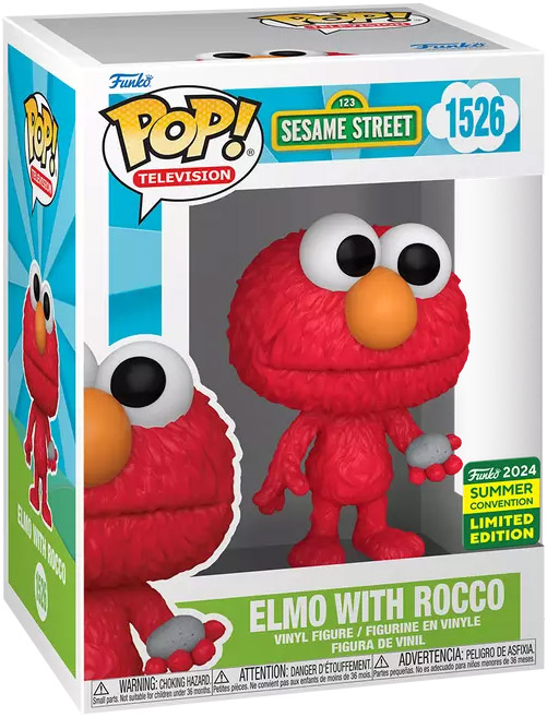 Figurine Pop Sesame Street #1526 pas cher : Elmo avec Rocco