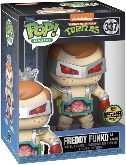Figurine Pop Tortues Ninja #337 pas cher : Freddy Funko & Krang ...