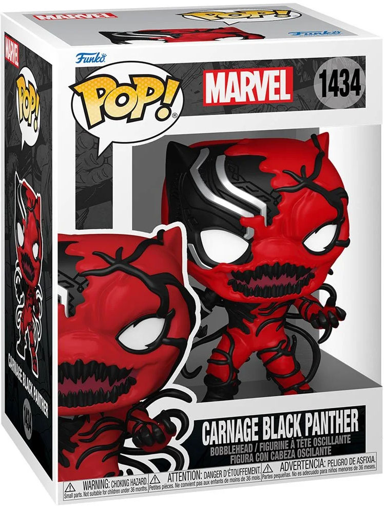 Figurine Pop Marvel Comics #1434 pas cher : Black Panther - Carnagizé