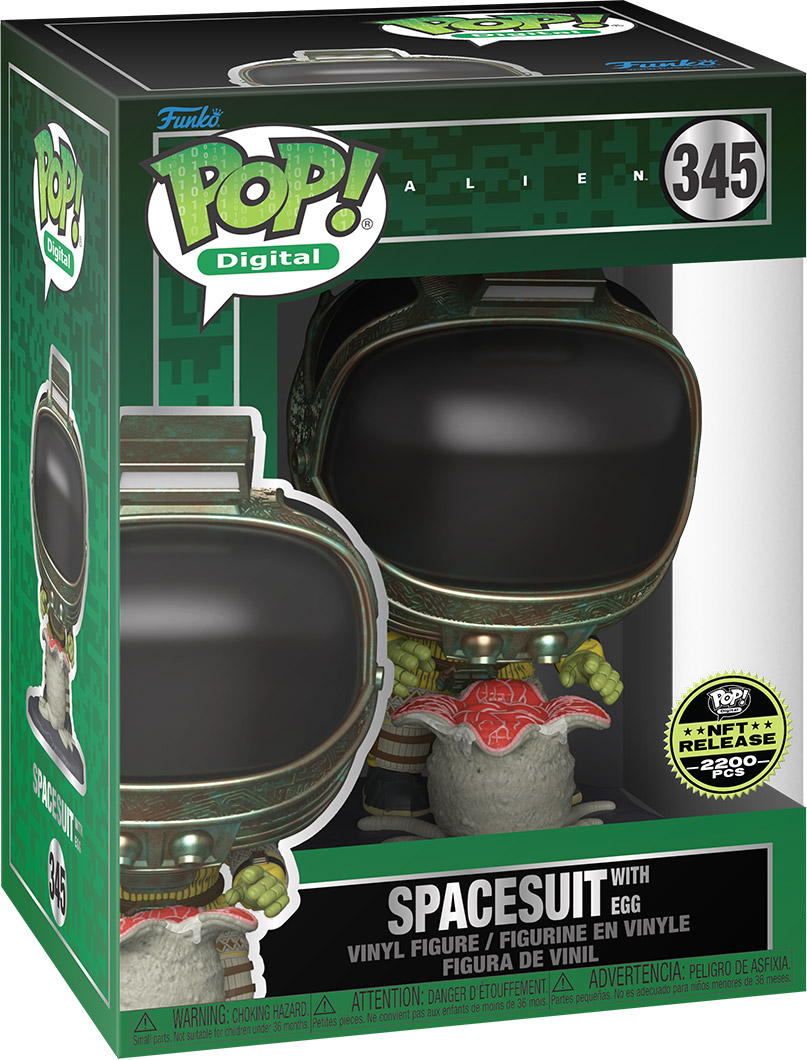 Figurine Pop Alien #345 pas cher : Combinaison spatiale avec oeuf - Digital Pop