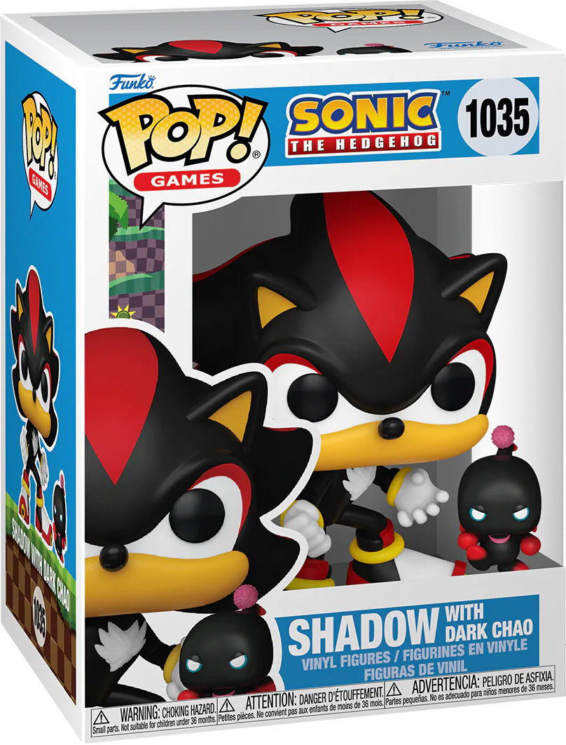 Figurine Pop Sonic le Hérisson #1035 pas cher : Shadow avec Dark Chao