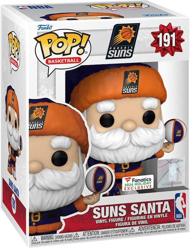 Figurine Pop NBA #191 pas cher : Père Noël Phoenix Suns
