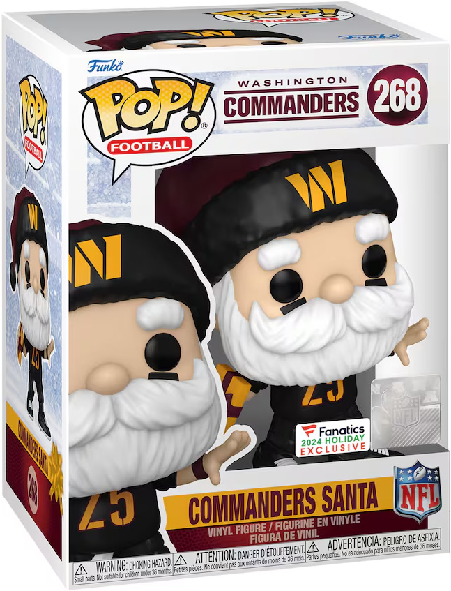 Figurine Pop NFL #268 pas cher : Père Noël Washington Commanders