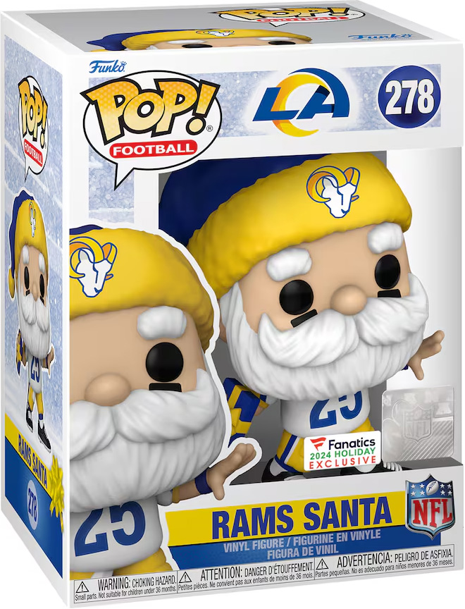 Figurine Pop NFL #278 pas cher : Père Noël Los Angeles Rams