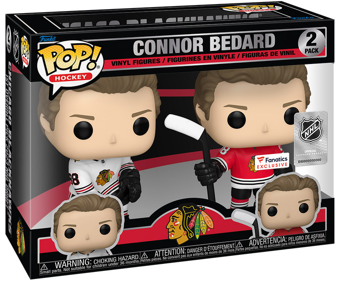 Figurine Pop LNH: Ligue Nationale de Hockey pas cher : Connor Bedard - Pack