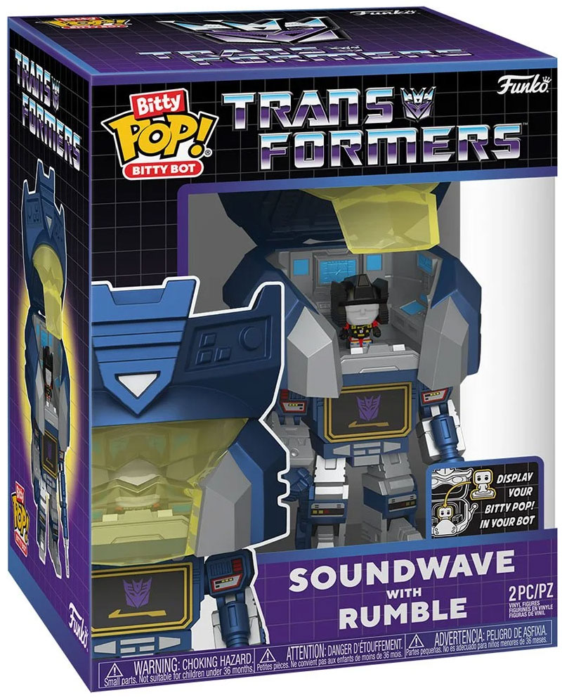 Figurine Pop Transformers pas cher : Soundwave & Rumble - Bitty Bot