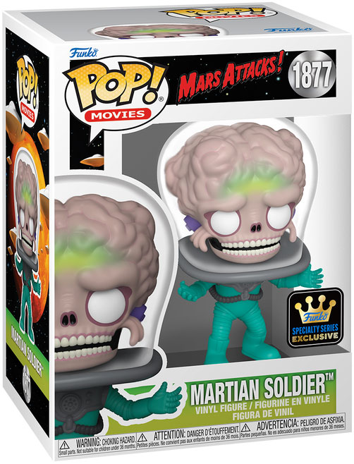Figurine Pop Mars Attacks! #1877 pas cher : Soldat Martien
