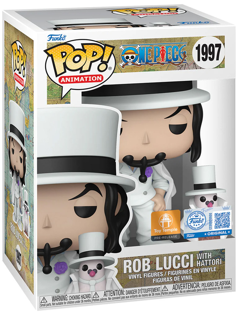Figurine Pop One Piece #1997 pas cher : Rob Lucci avec Hattori