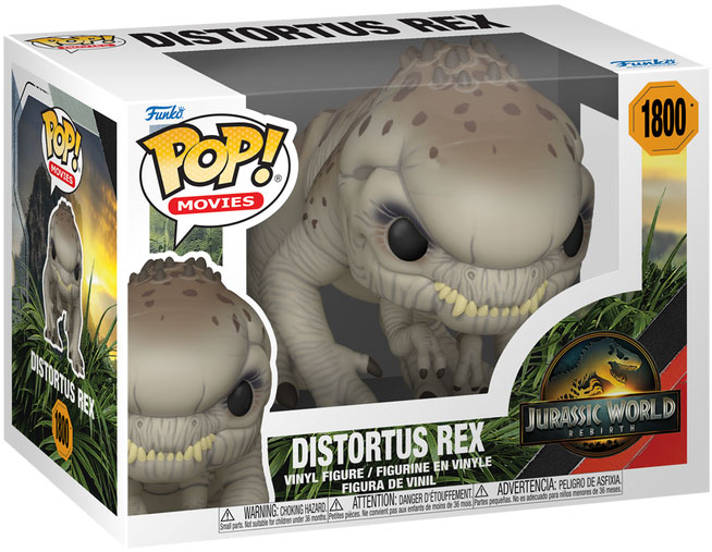 Figurine Pop Jurassic World : Renaissance #1800 pas cher : Distortus Rex
