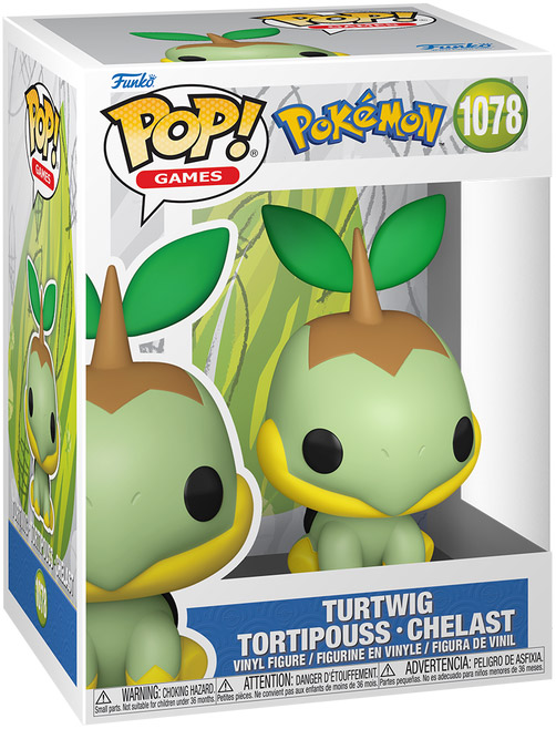 Figurine Pop Pokémon #1078 pas cher : Turtwig - Tortipouss - Chelast (EMEA)