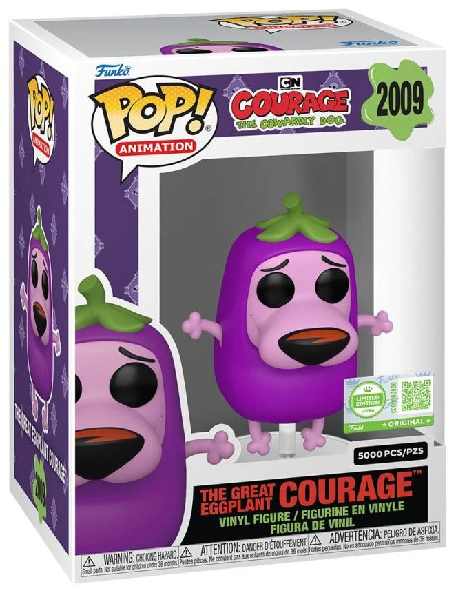 Figurine Pop Cartoon Network #2009 pas cher : La grande Aubergine Courage