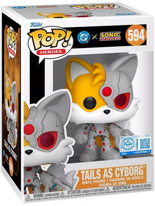Figurine Pop Sonic le Hérisson #594 pas cher : Tails en Cyborg