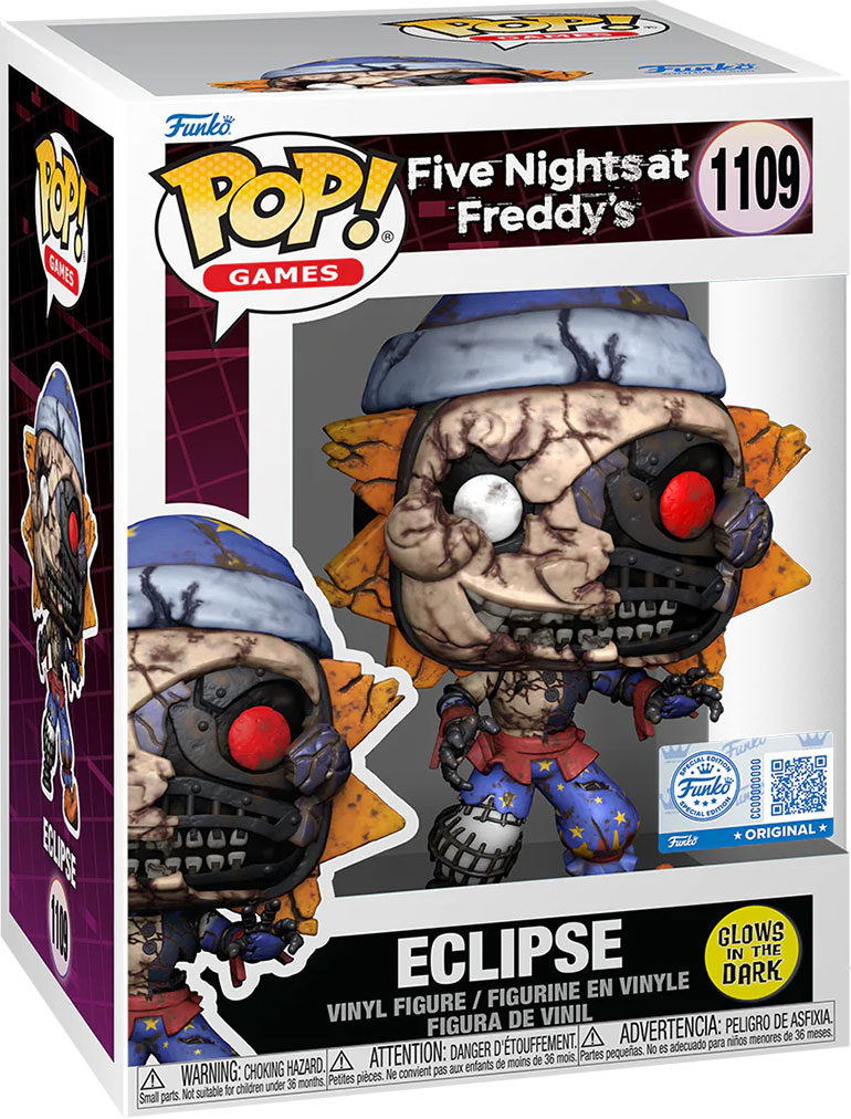 Figurine Pop Five Nights at Freddy's #1109 pas cher : Eclipse - Glow in the Dark