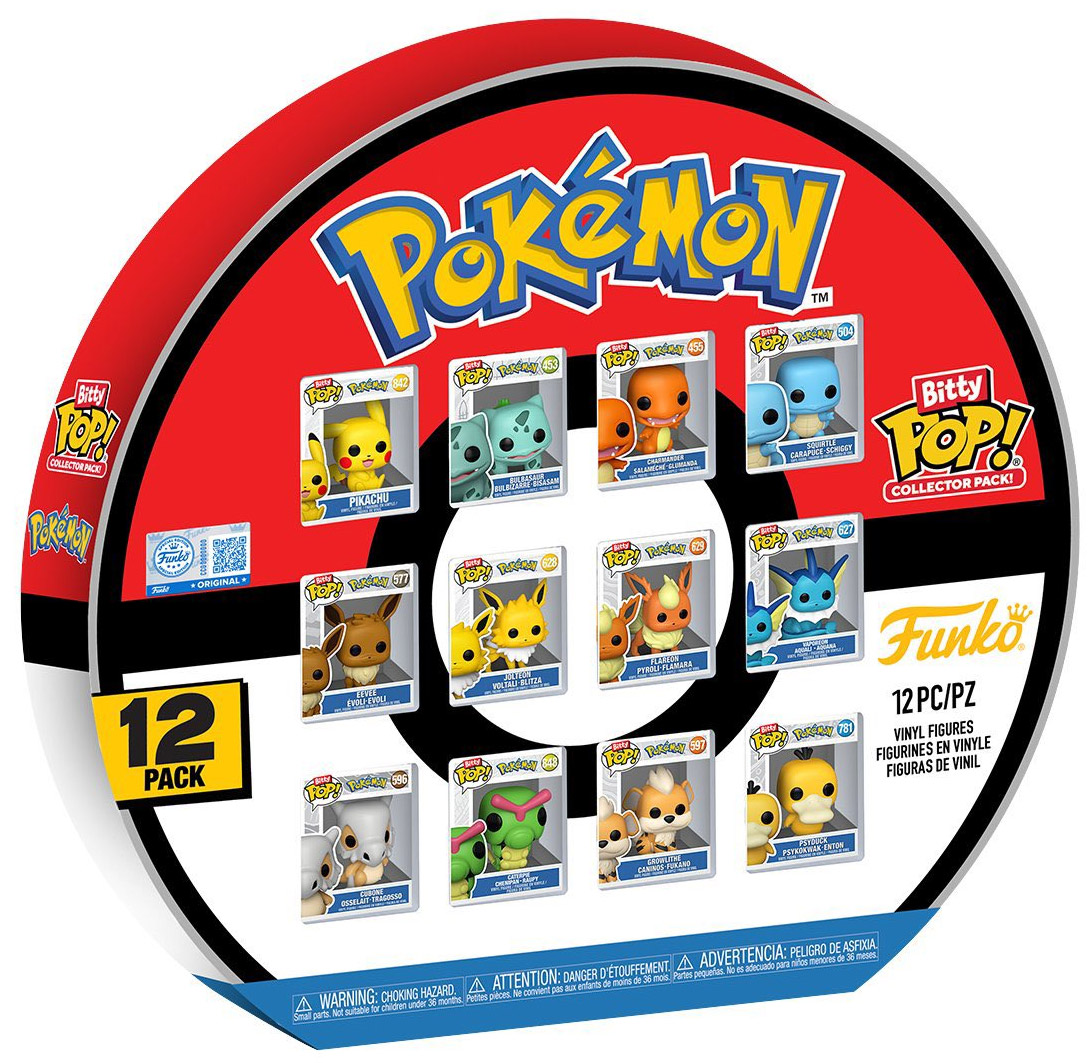 Figurine Pop Pokémon pas cher : Bitty Pop - Collector Pack