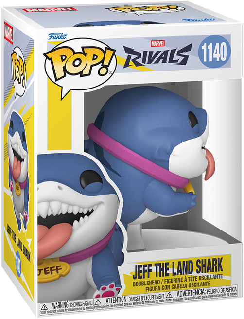 Figurine Pop Marvel Rivals #1140 pas cher : Jeff le Requin Terrestre