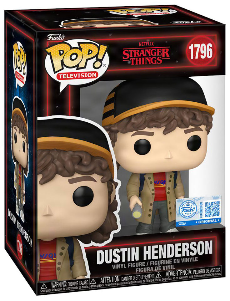 Figurine Pop Stranger Things #1796 pas cher : Dustin Henderson