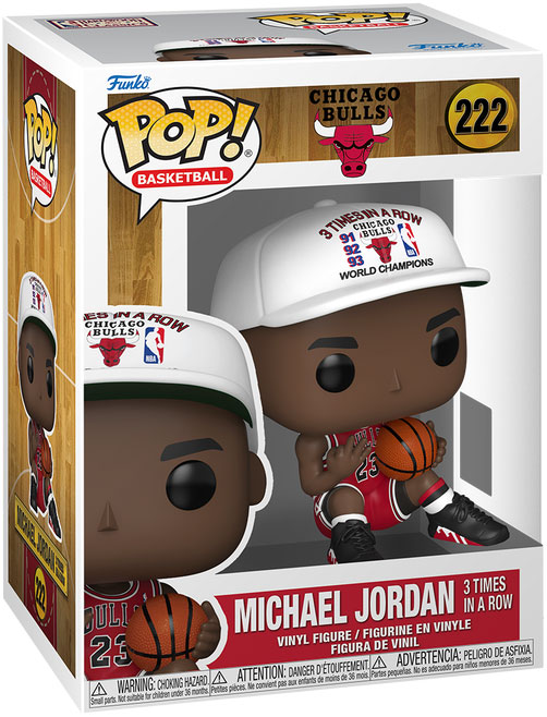 Figurine Pop NBA #222 pas cher : Michael Jordan (3 fois consécutives)