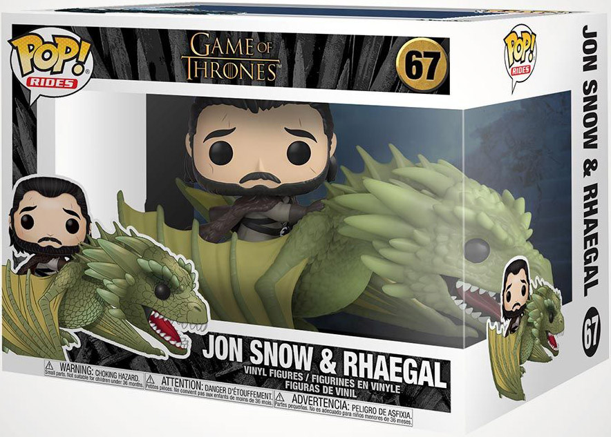 Figurine Pop Game of Thrones #67 pas cher : Jon Snow avec Rhaegal