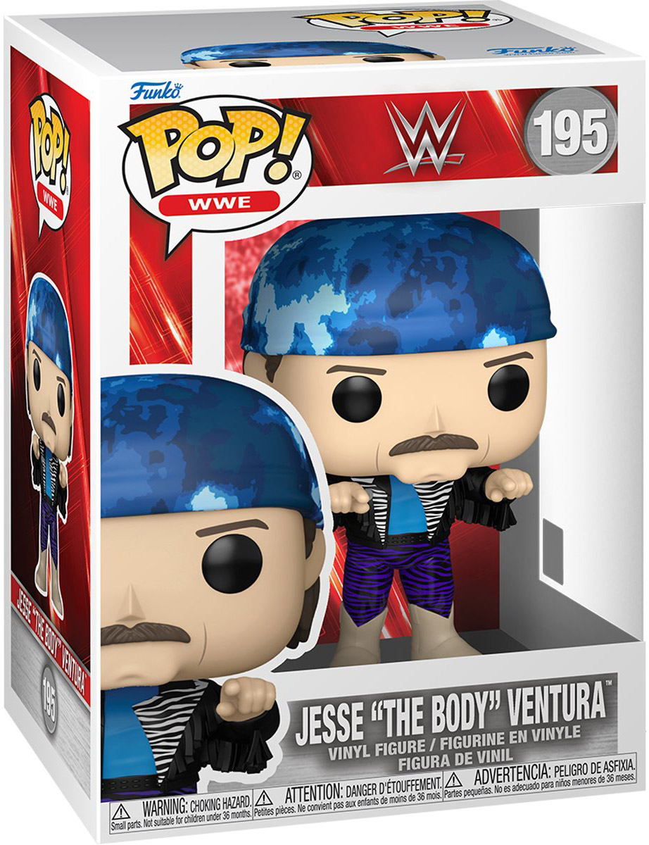 Figurine Pop WWE #195 pas cher : Jesse "The Body" Ventura