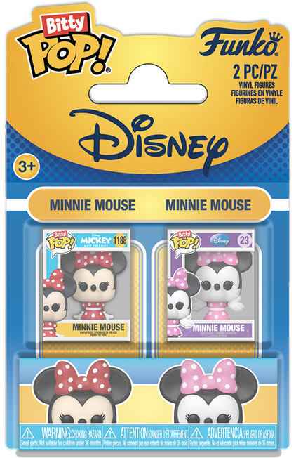 Figurine Pop Mickey Mouse [Disney] pas cher : Minnie Mouse - Pack Bitty Pop