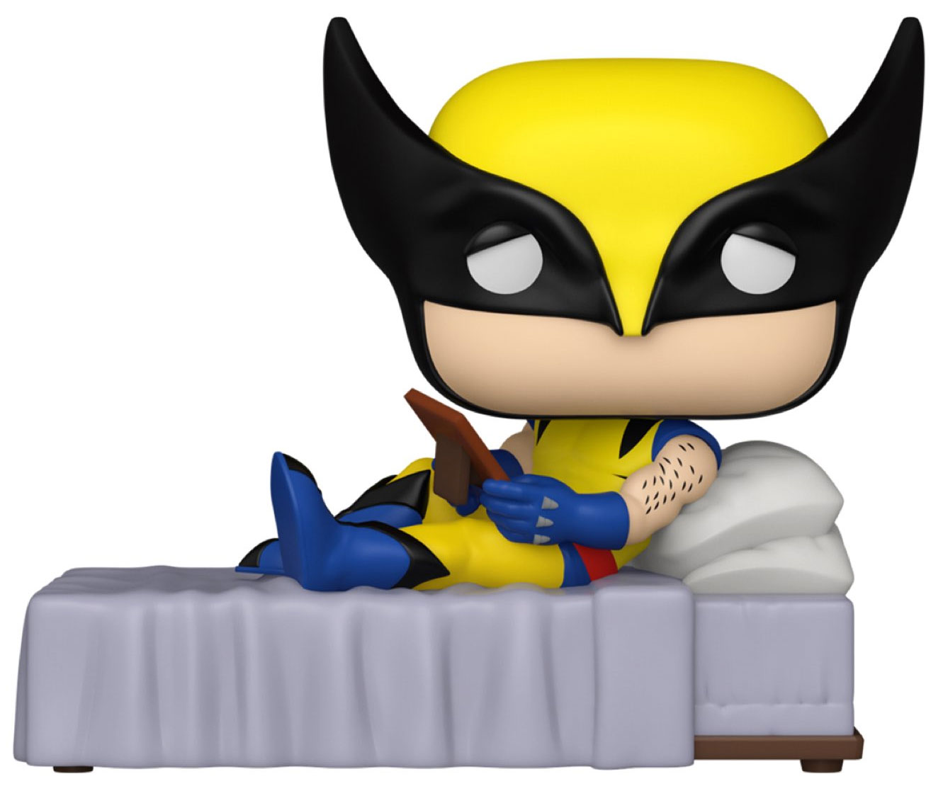 Figurine Pop Marvel Comics pas cher : Wolverine dans le lit (Meme)