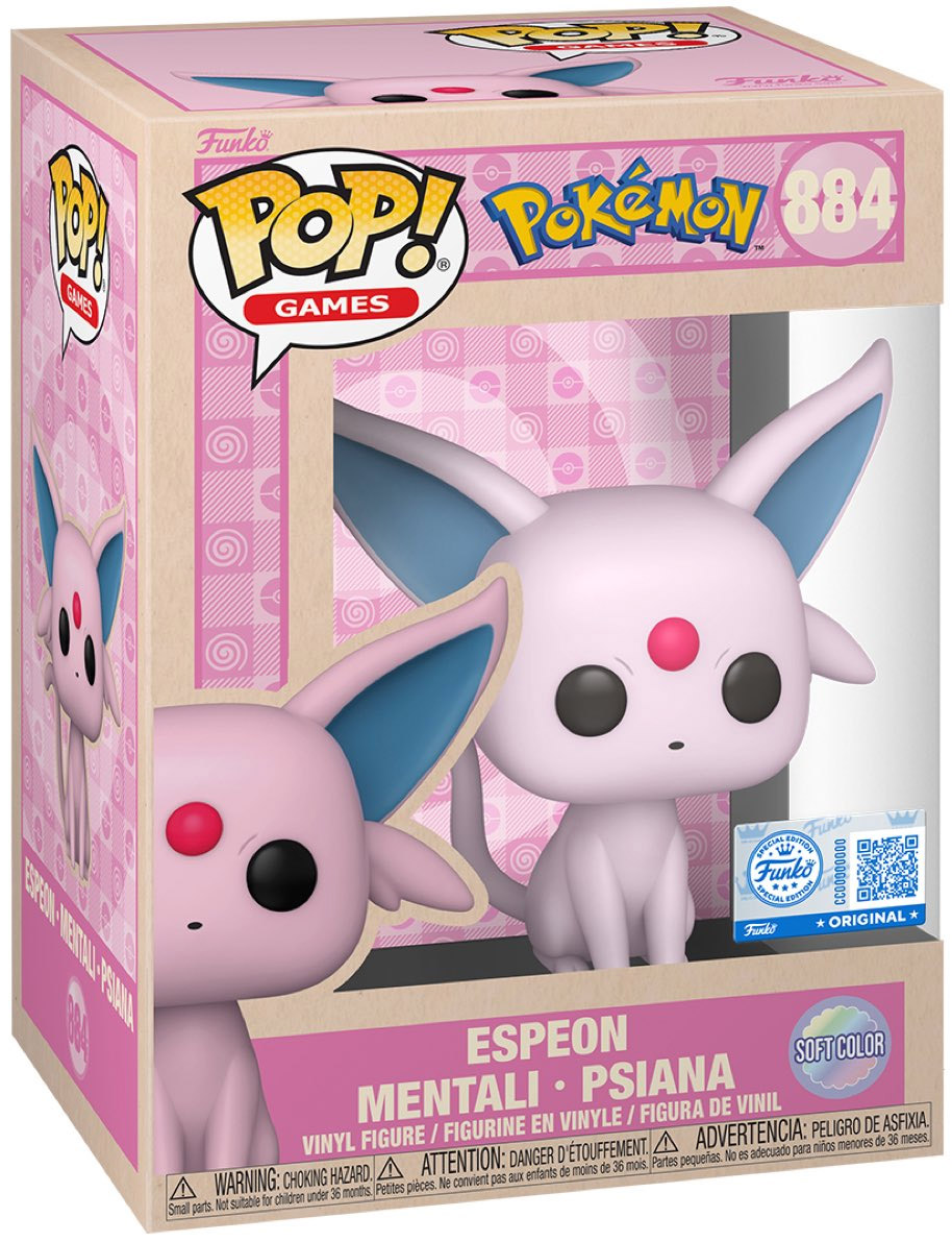 Figurine Pop Pokémon #884 pas cher : Espeon - Mentali - Psiana - Soft Color