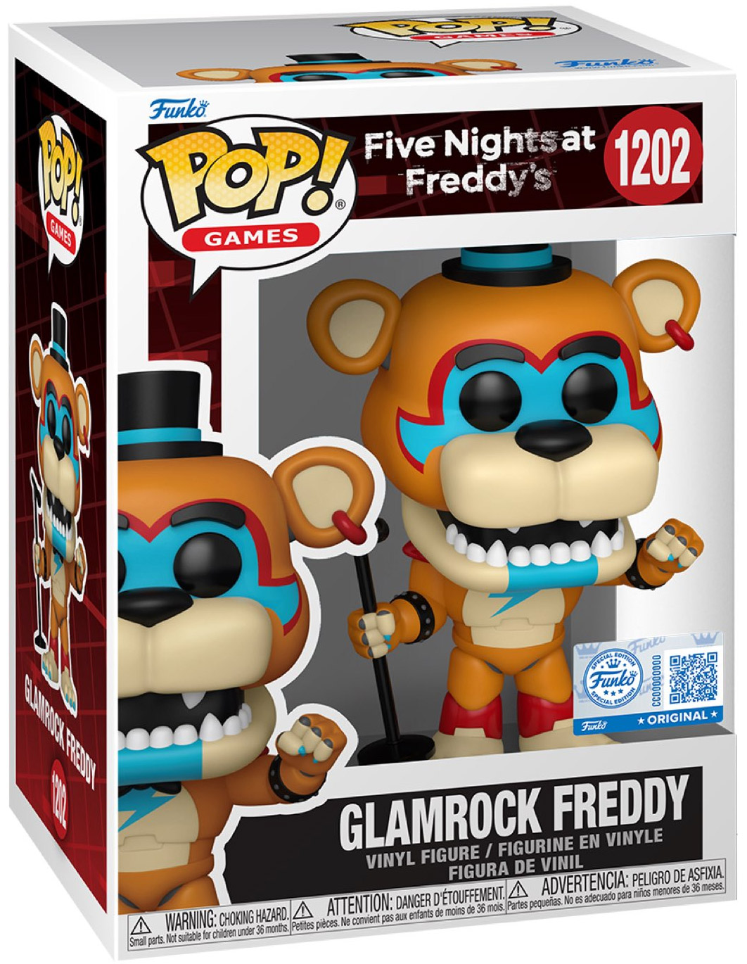 Figurine Pop Five Nights at Freddy's #1202 pas cher : Glamrock Freddy