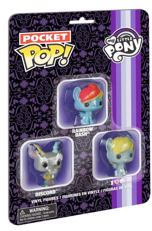 Figurine Pop My Little Pony pas cher : Rainbow Dash, Discord & Derpy ...
