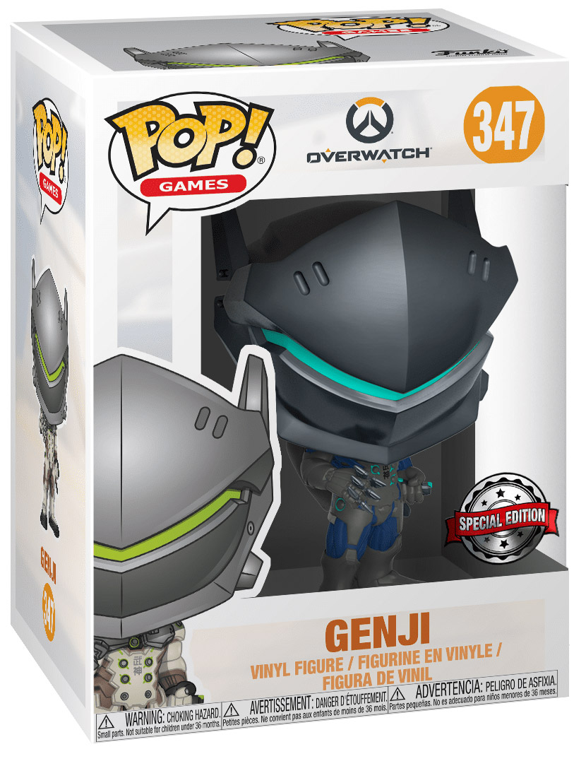 Figurine Pop Overwatch #347 pas chère : Genji - Fibre de carbone