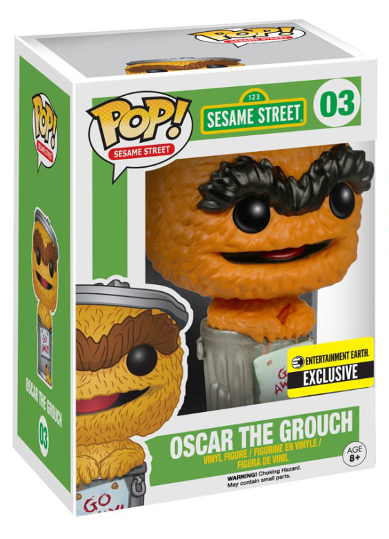 Figurine Pop Sesame Street #3 pas cher : Mordicus - Orange