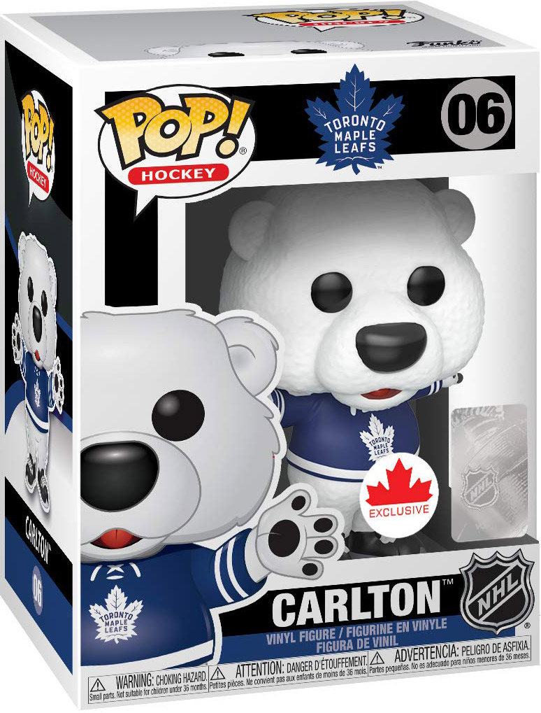 Figurine Pop NHL Mascottes #6 pas cher : Maple Leafs - Carlton the Bear