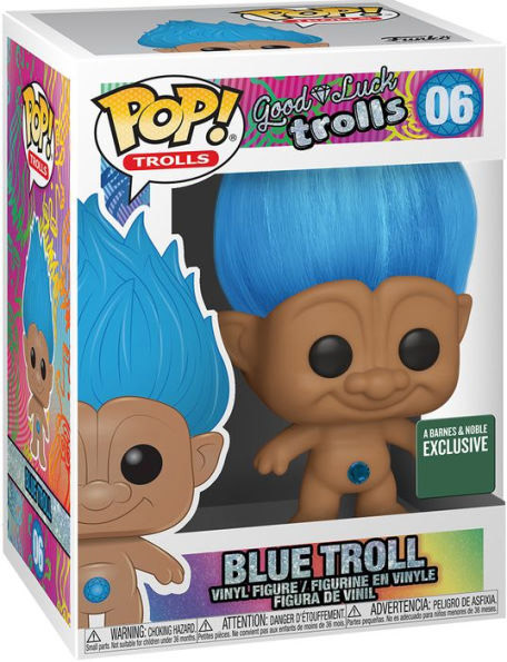 Figurine Pop Les Trolls #6 pas cher : Troll Bleu