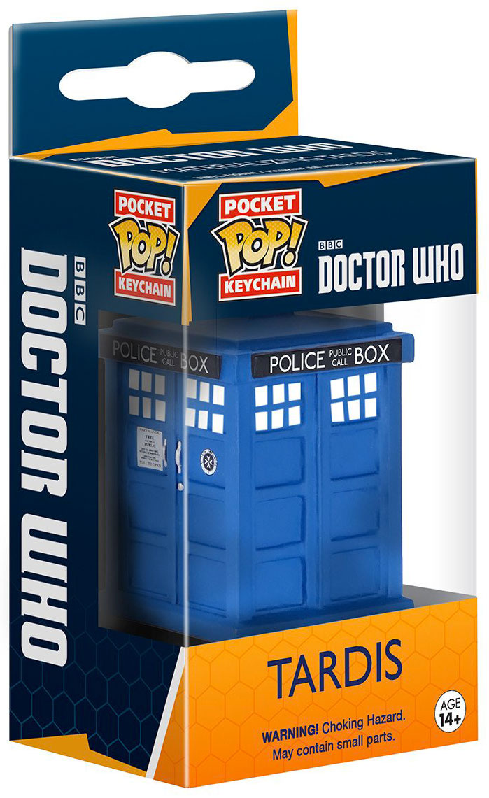 Figurine Pop Doctor Who pas cher : TARDIS - Porte-clés