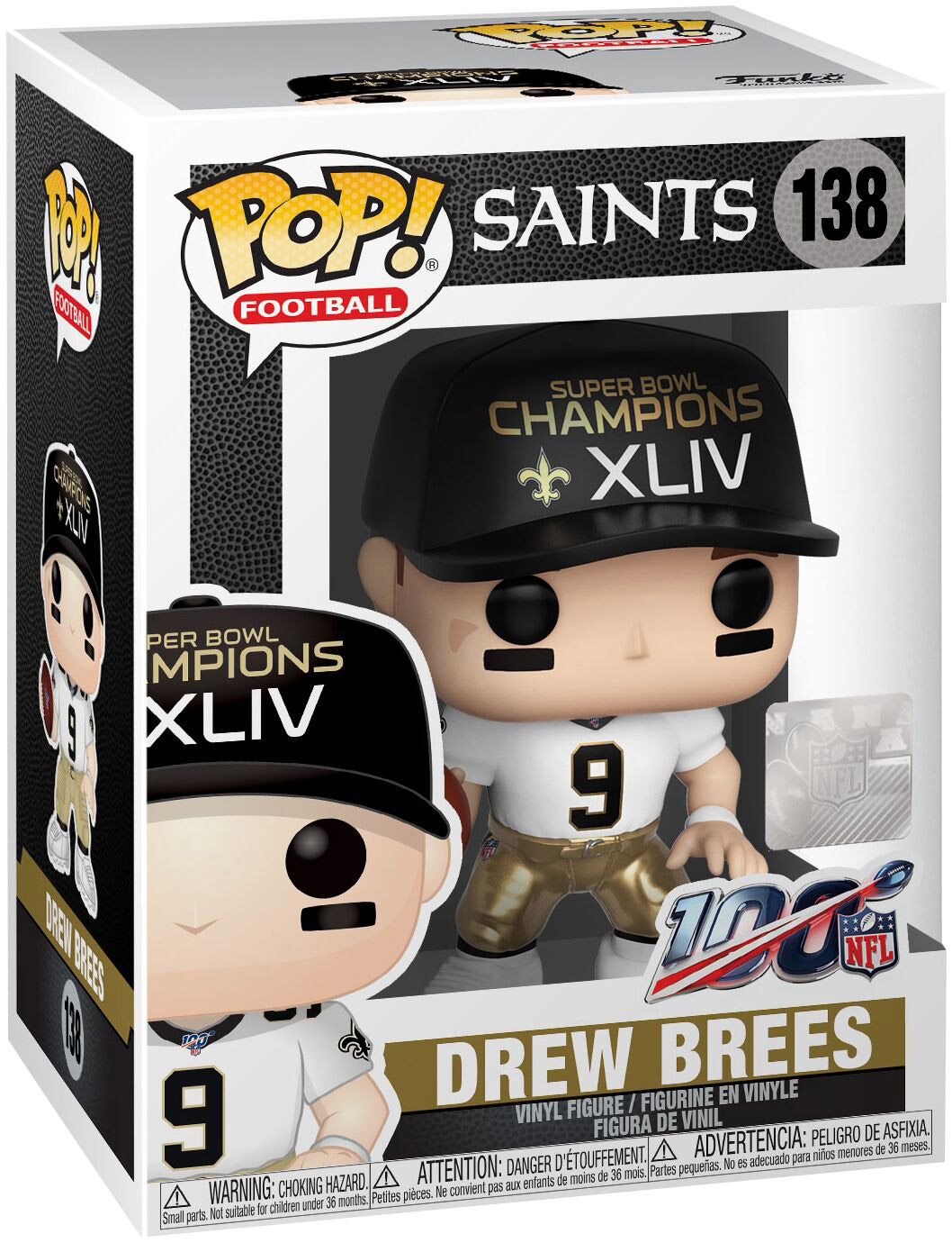 Figurine Pop NFL #138 pas cher : Drew Brees