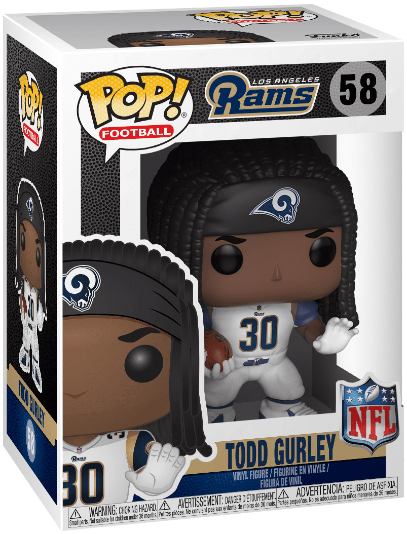 Figurine Pop NFL #58 pas cher : Todd Gurley - Los Angeles Rams Figurine Pop NFL #58 pas cher : Todd Gurley - Los Angeles Rams
