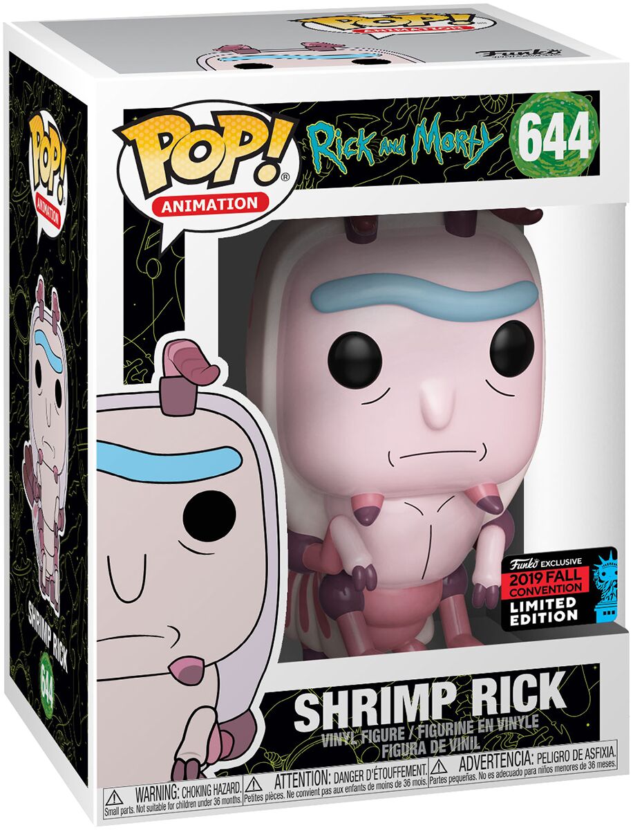 Figurine Pop Rick et Morty #644 pas chère : Rick en Crevette