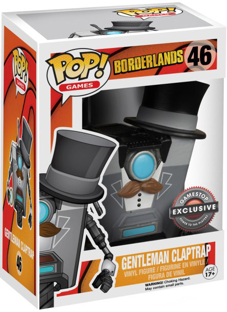 Figurine Pop Borderlands #46 pas cher : Gentleman Claptrap