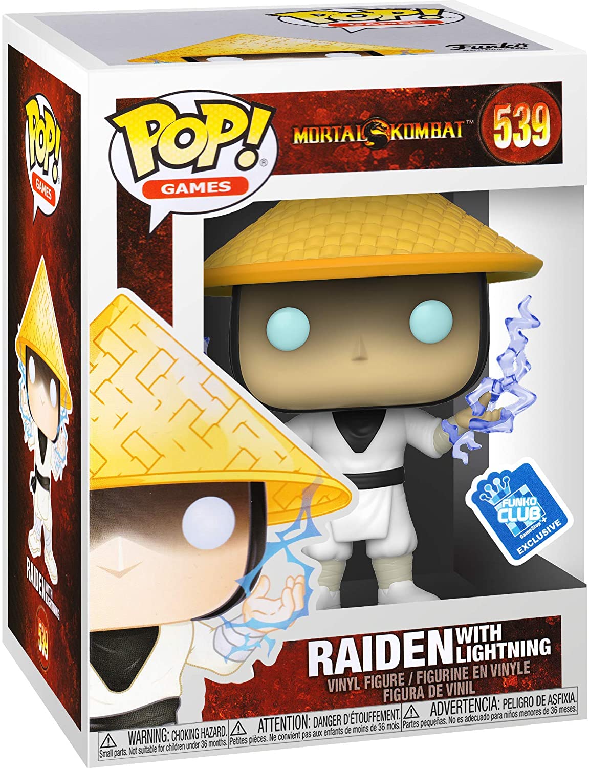 Figurine Pop Mortal Kombat #539 pas cher : Raiden avec éclair