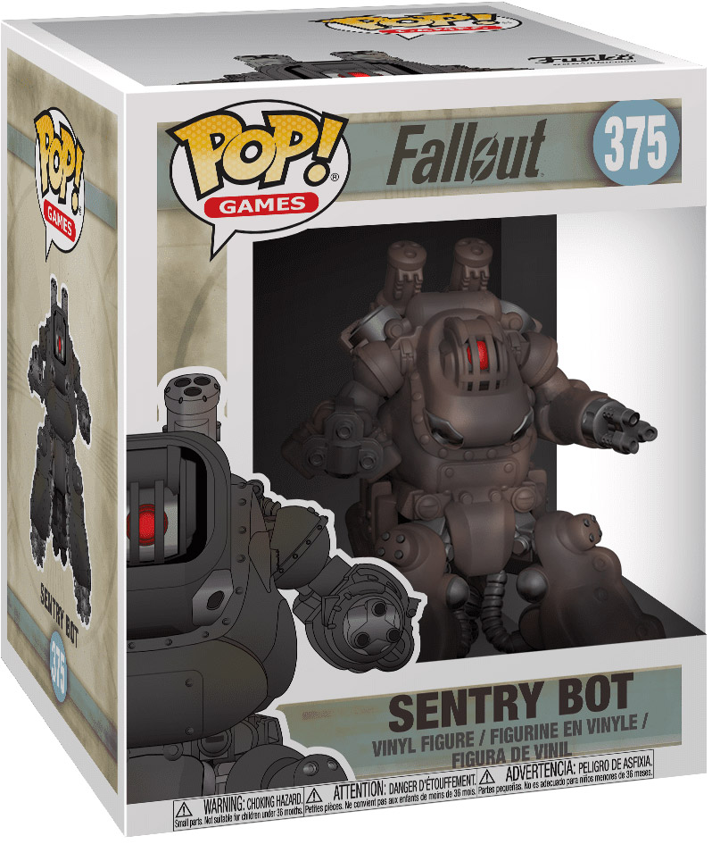 Figurine Pop Fallout #375 pas cher : Sentry Bot - 15 cm