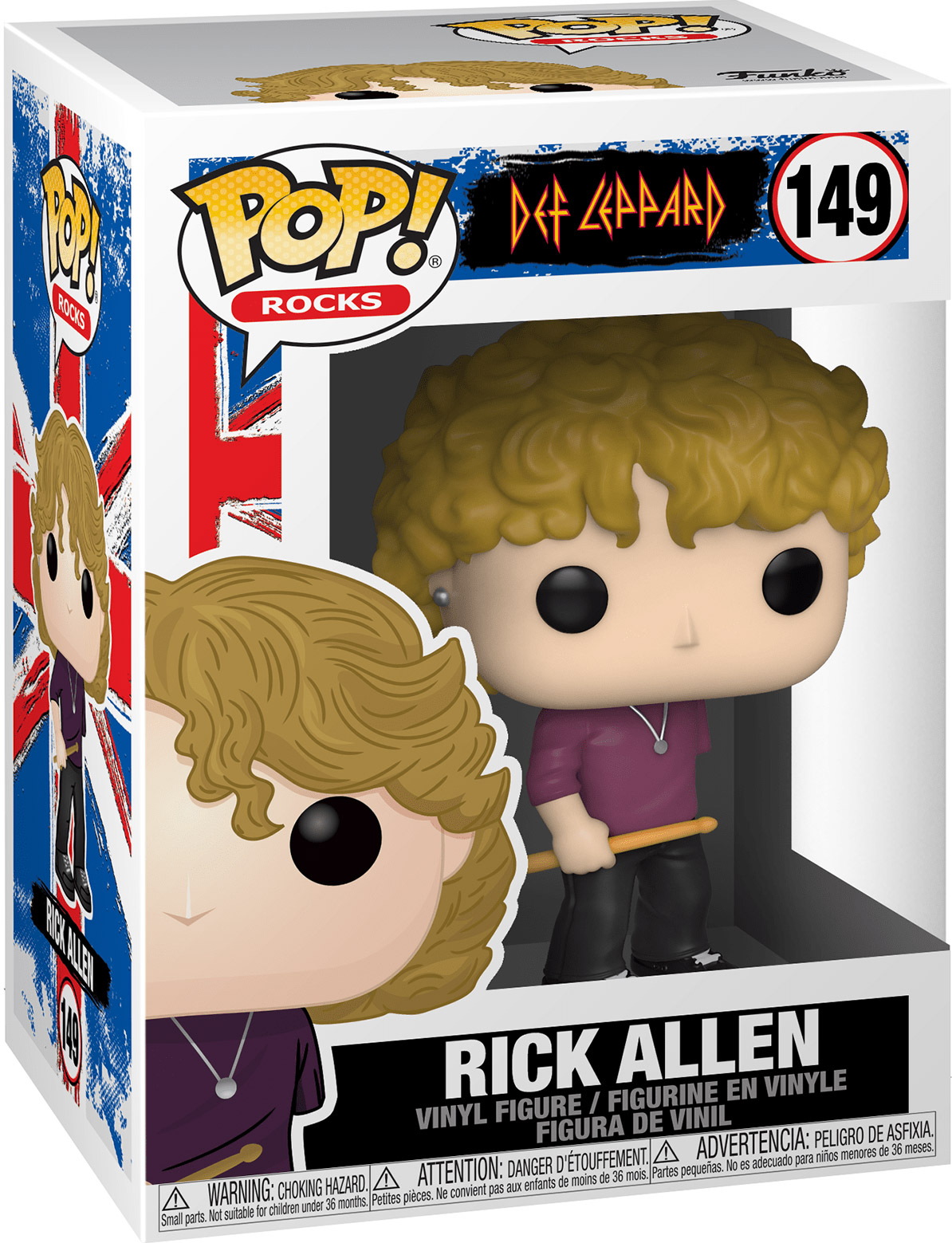 Figurine Pop Def Leppard #149 pas cher : Rick Allen