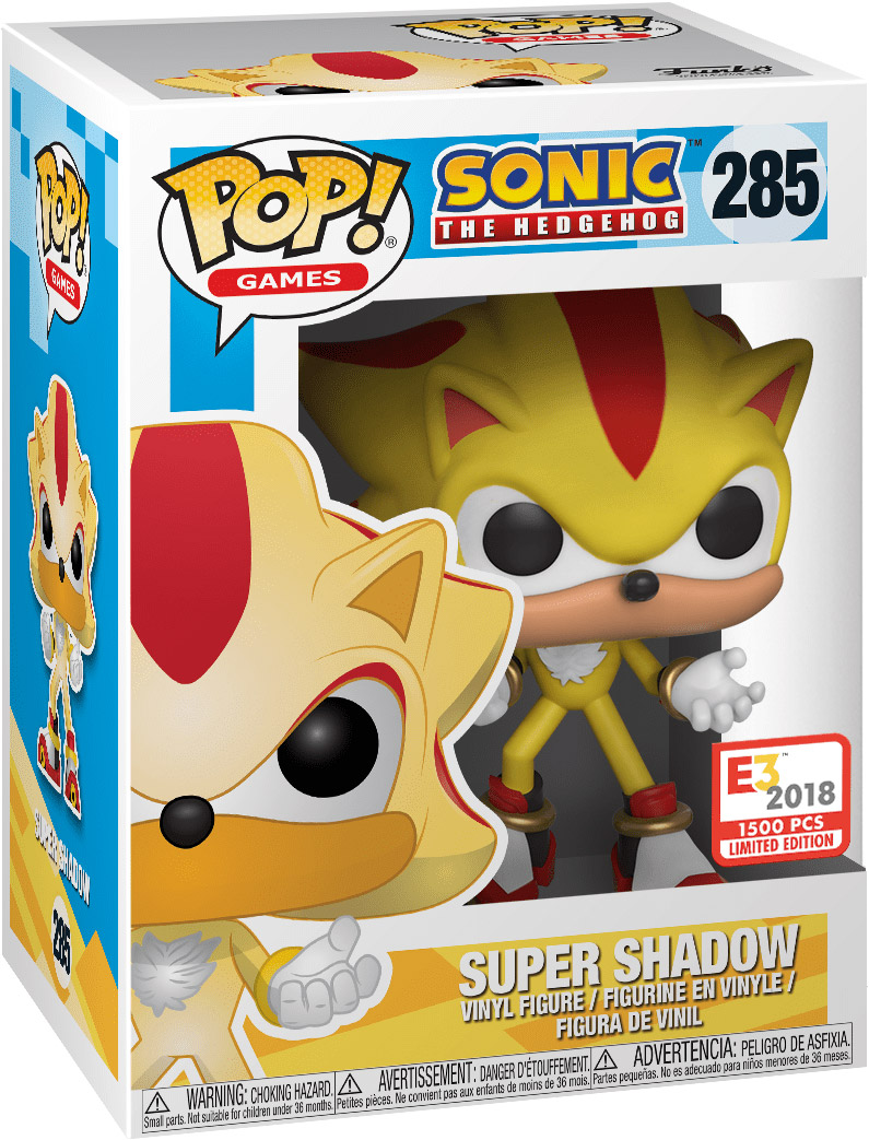 Figurine Pop Sonic le Hérisson #285 pas cher : Shadow le Hérisson Jaune