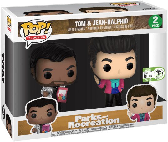 Figurine Pop Parcs et Loisirs pas cher : Tom & Jean-Ralphio - 2 pack