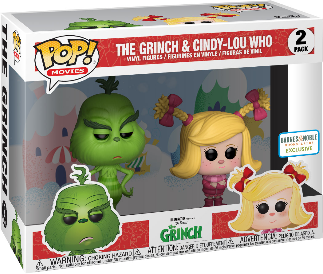Figurine Pop Le Grinch pas cher : Le Grinch & Cindy-Lou Who - 2-Pack