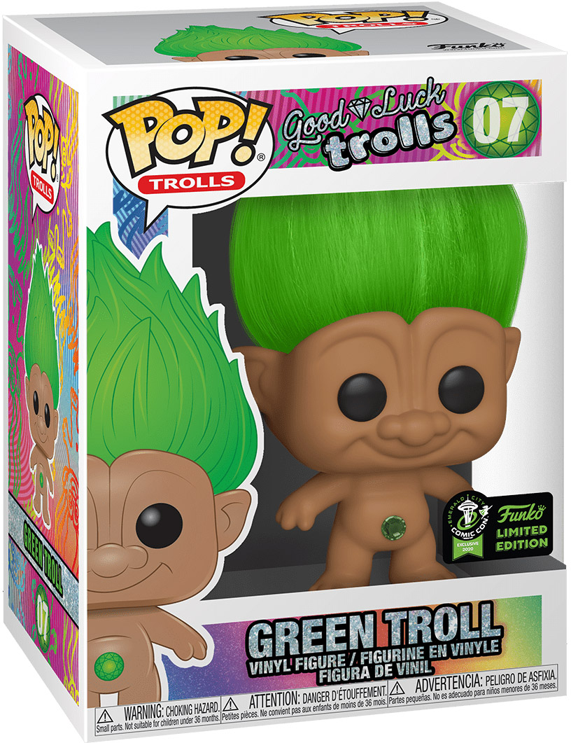 Figurine Pop Les Trolls #7 pas cher : Troll Vert