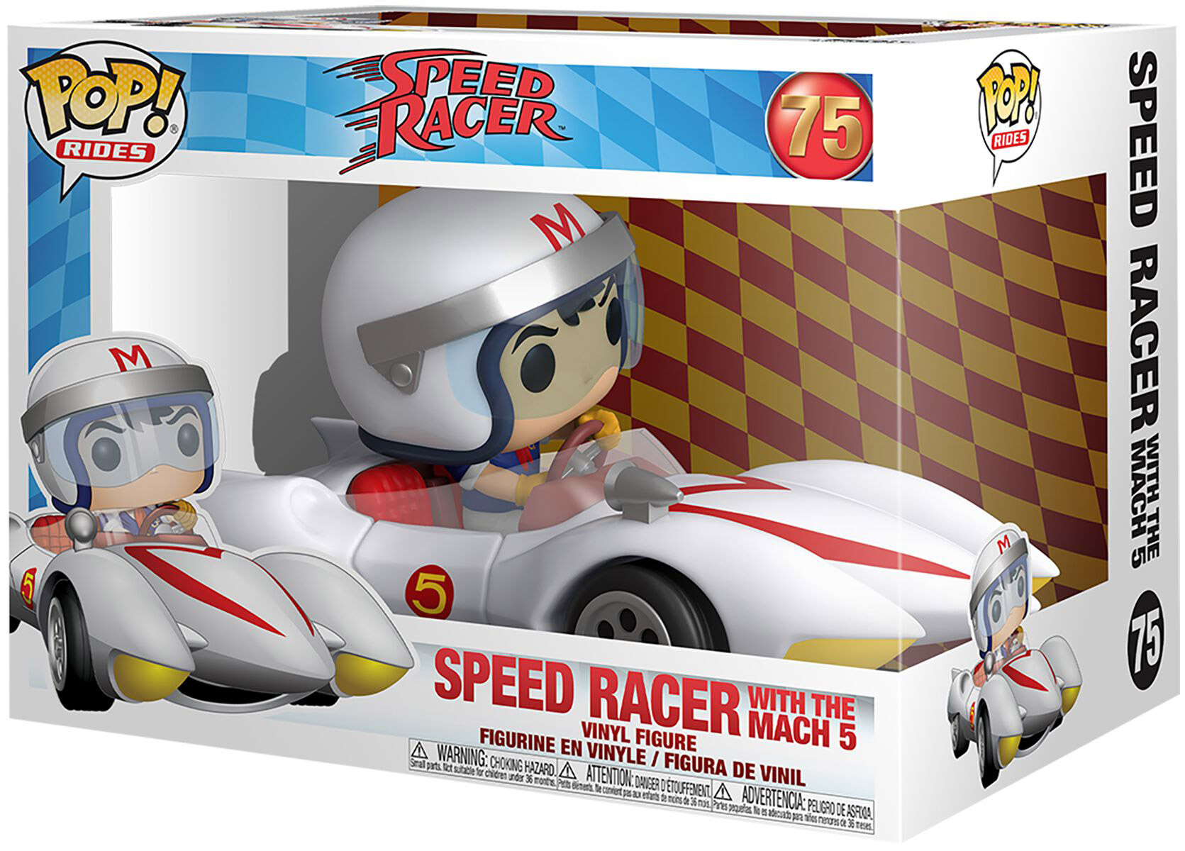 Figurine Pop Speed Racer #75 pas cher : Speed Racer avec Mach 5