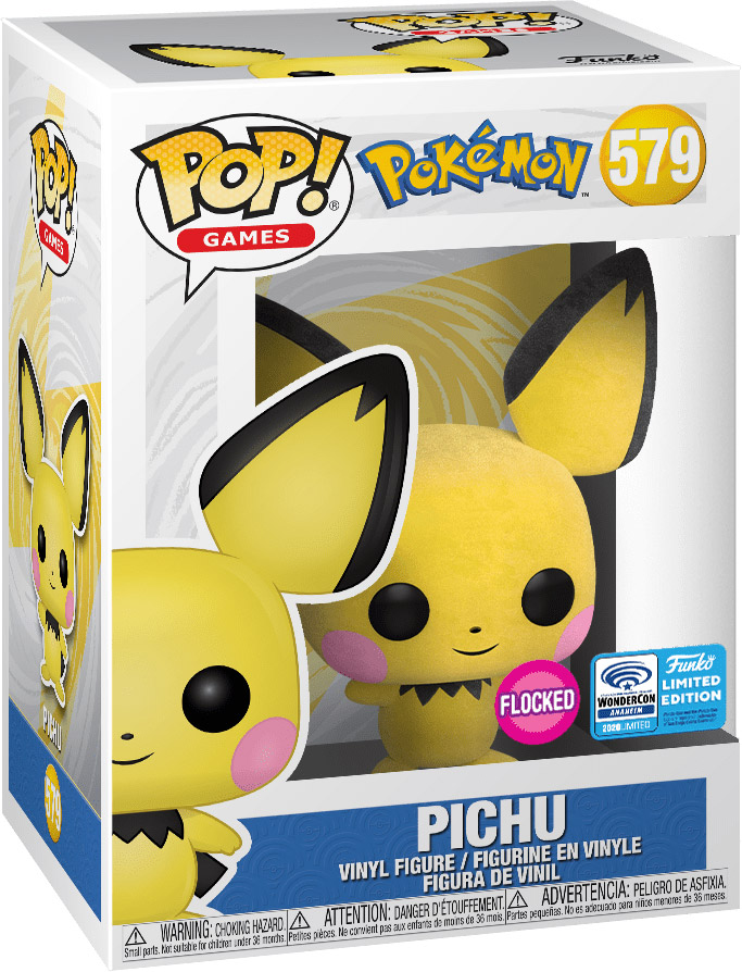 Figurine Pop Pokémon #579 pas cher : Pichu - Flocked