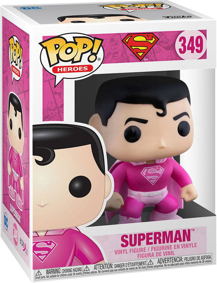 Figurine Pop Superman #349 pas cher : Superman (Cancer du Sein)